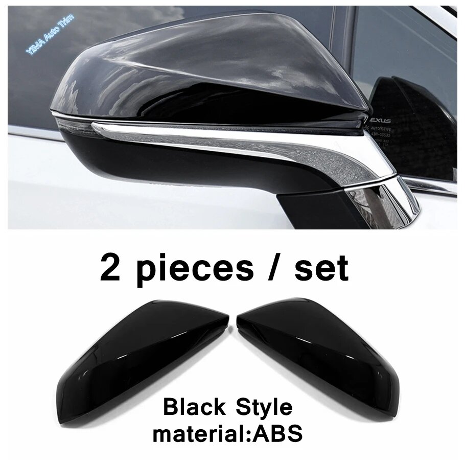 Чехлы на боковые зеркала заднего вида автомобиля, крышка крыла, глянцевая черная отделка, подходит для Lexus RX 450/NX 300 2016-20220, декоративные аксессуары Model A