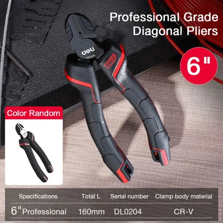 DeLi Плоскогубцы Diagonal Pliers 6 дюймов