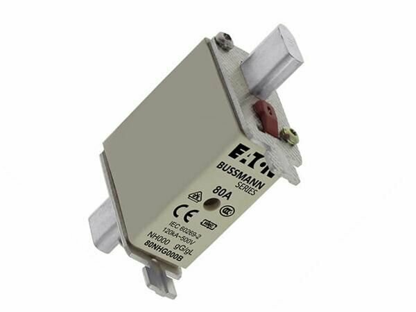 Предохранитель BUSSMANN 80NHG000B, с характеристикой GG, 80 А, 500VAC, NH000