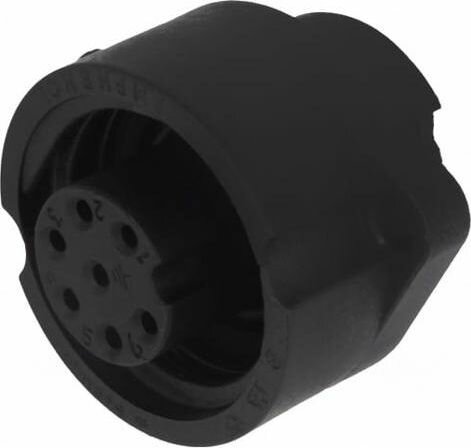 Разъем AMPHENOL C016 30G006 100 12 круглый гнездо фланец (2 отверстия) на панель PIN 7 1 шт