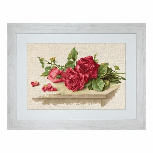 Набор для вышивания крестом Красные розы арт. ВL22411 Luca-S 31x19.5 см