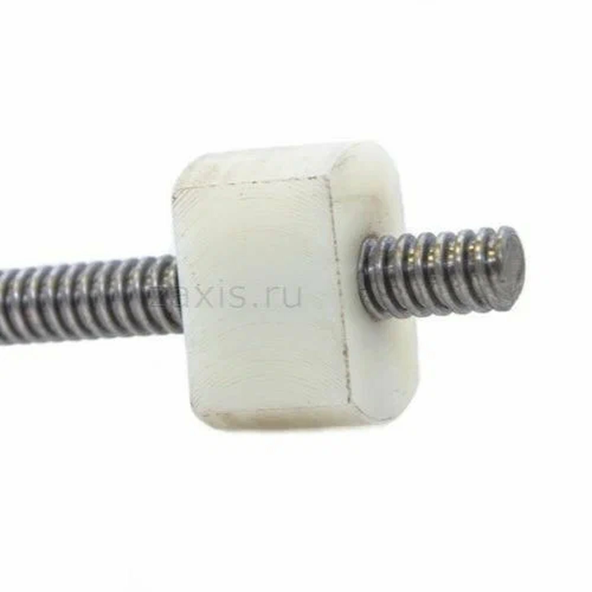 Гайка для трапецеидального винта Tr10x02 из капролона , без фланца, 1шт