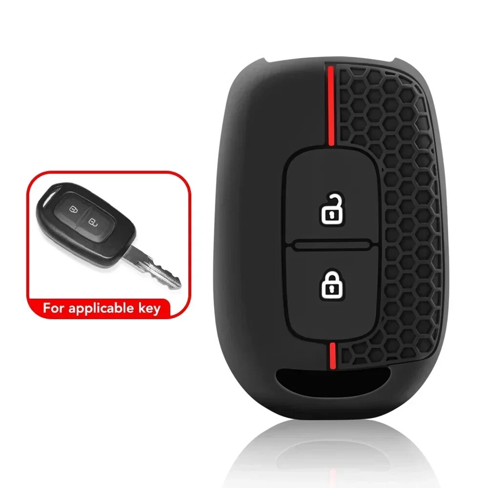Силиконовый чехол для ключей с 2/3 кнопками, держатель для Renault Clio Modus Clio Dacia Sandero Logan Duster Dokker 2021 2020 2019 2 Button