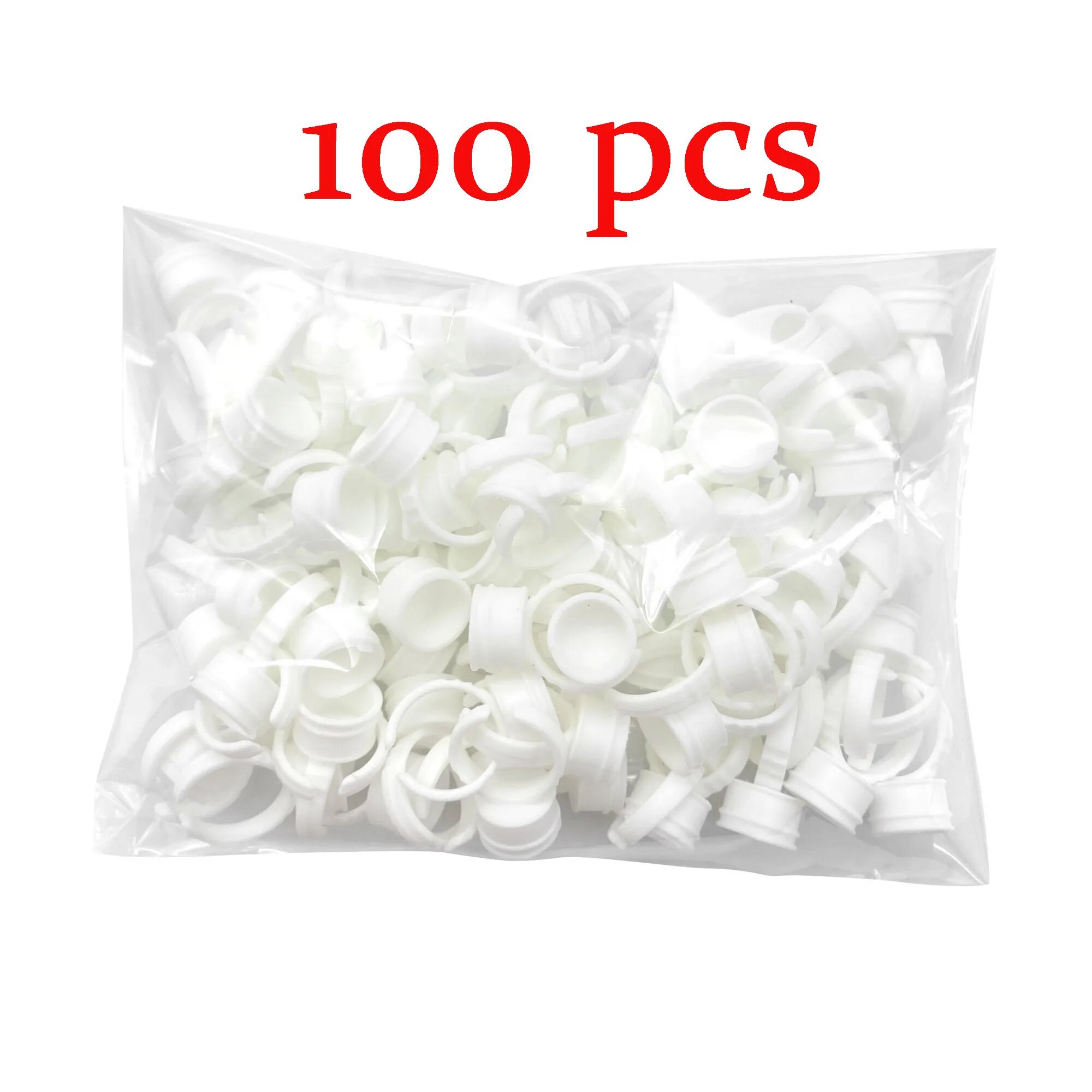 Одноразовые аксессуары для наращивания ресниц Mollie Lipper 100pcs White M1