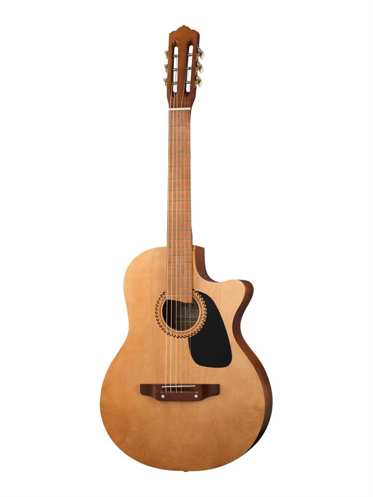 Аккорд ACD-41A-34d-LN Акустическая гитара, с вырезом, цвет светлый орех, глянцевая