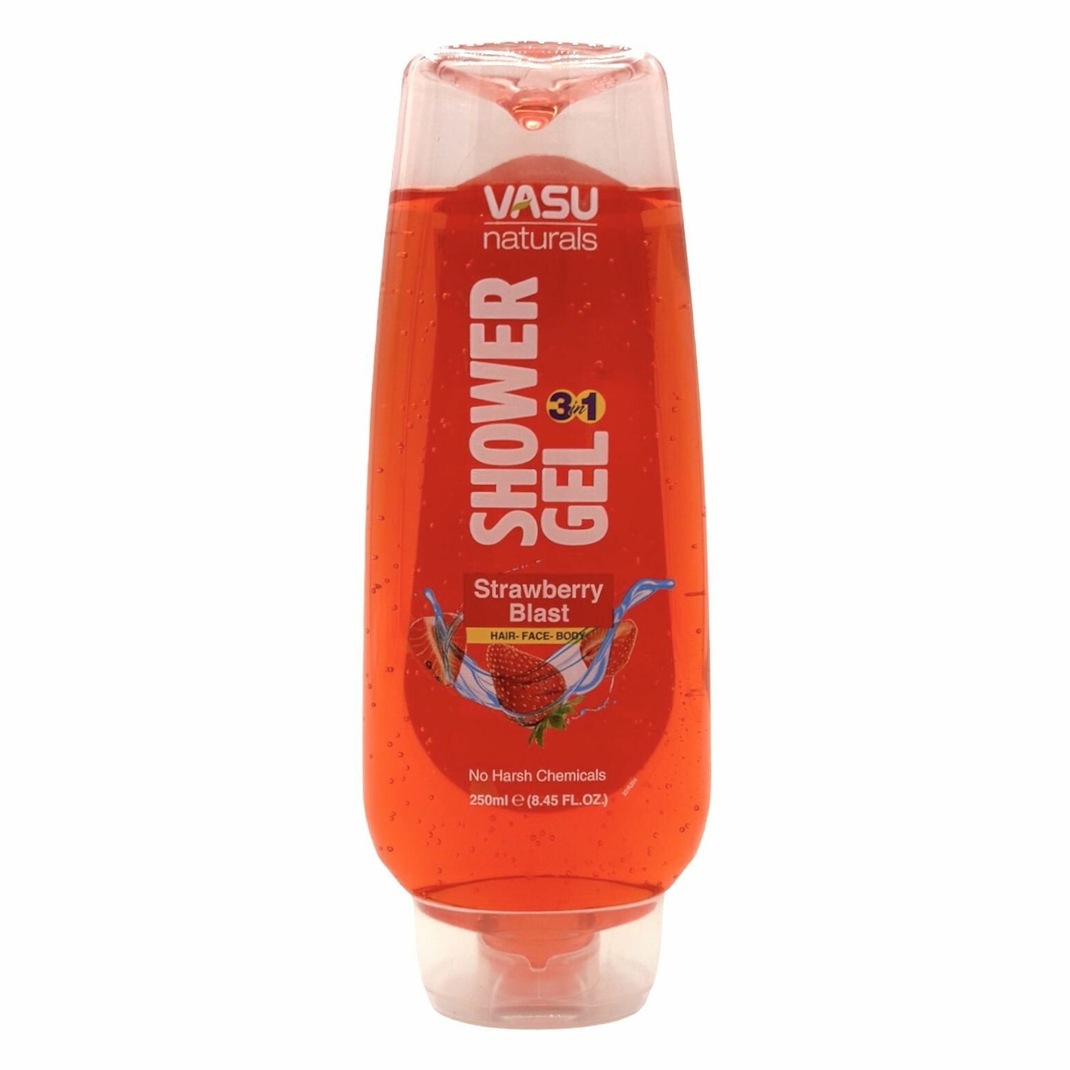 Vasu Гель для душа 3 в 1 клубничный взрыв /Shower Gel 3 in 1 STRAWBERRY BLAST, 250 мл