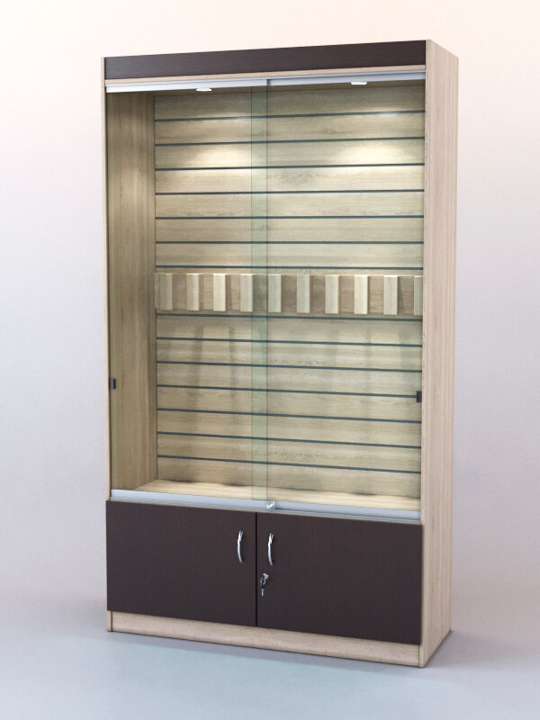 Витрина для оружия №5, Дуб Сонома и Дуб Венге. Производитель товара - компания Westcom.