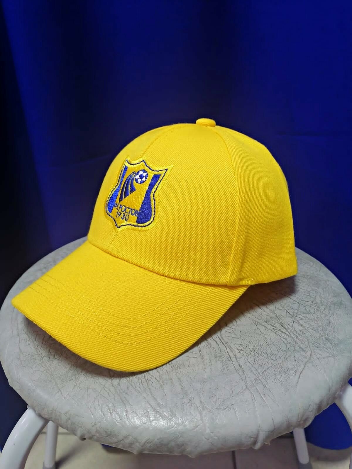 Для футбола Ростов кепка летняя фк футбольного клуба ROSTOV (Ростов-на-Дону) бейсболка с регулировкой размера Жёлтая