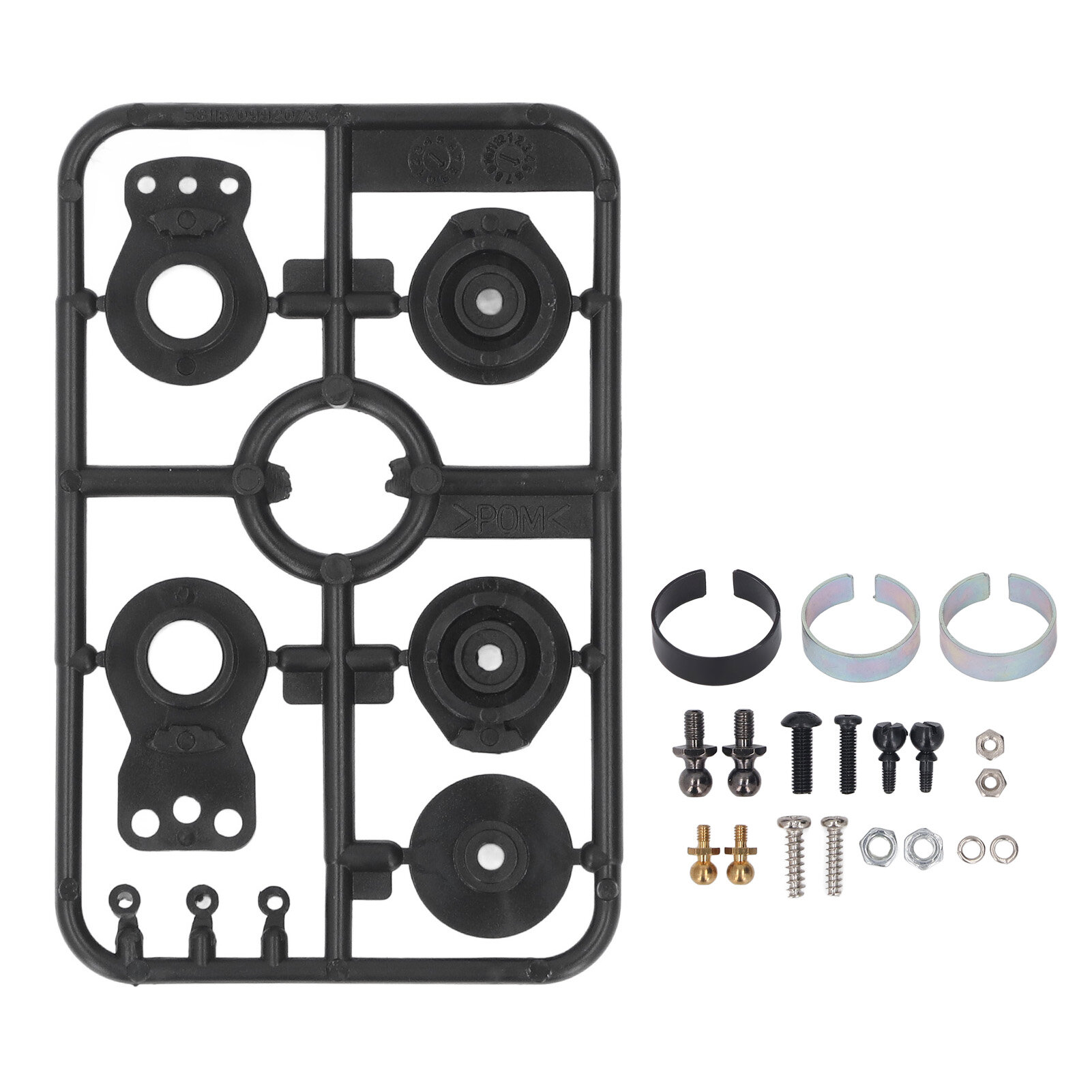 Комплект Servo Saver, стабильное и легкое пластиковое крепление Servo Saver для рулевой тяги, модели XV02 и XV01, черный