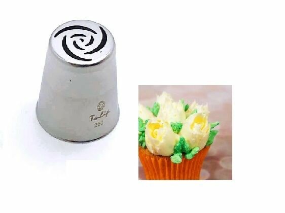 Насадка кондитерская "Цветок. Тюльпан", низ - 35мм, верх - 25мм, высота - 40мм