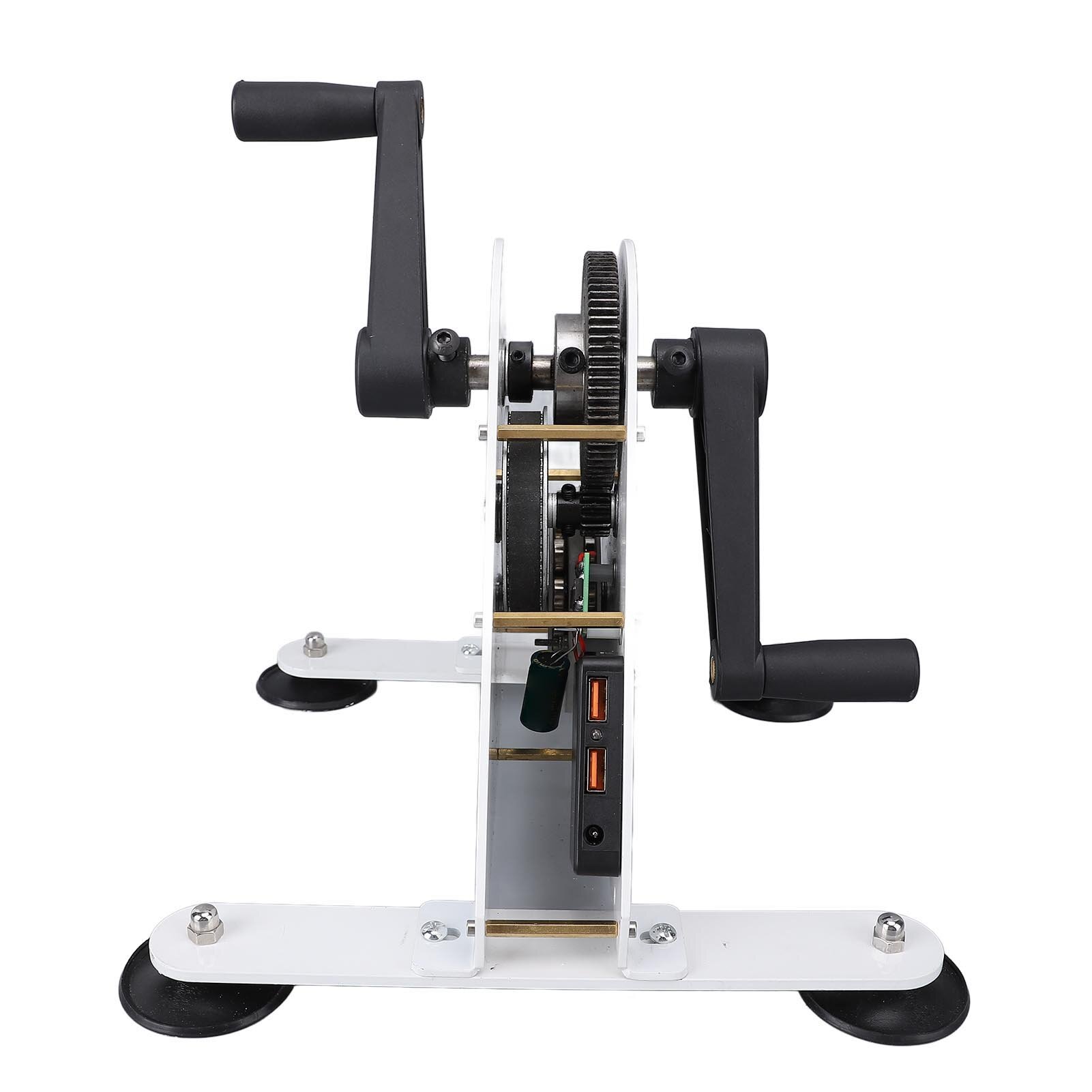 Педальный генератор 50 Вт портативный ручной генератор с 2 портами USB и интерфейсом постоянного тока 1-35 В для дома и улицы