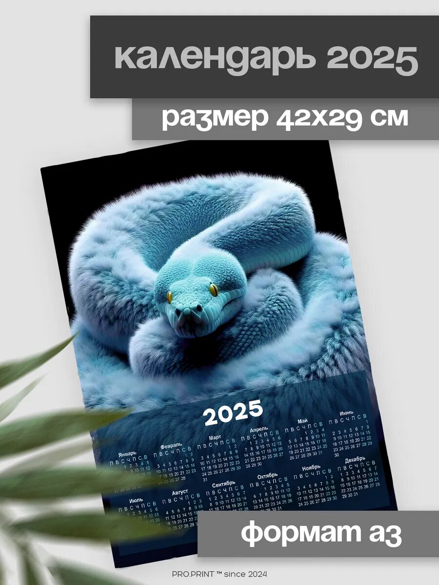 Календарь 2025 настенный новый год