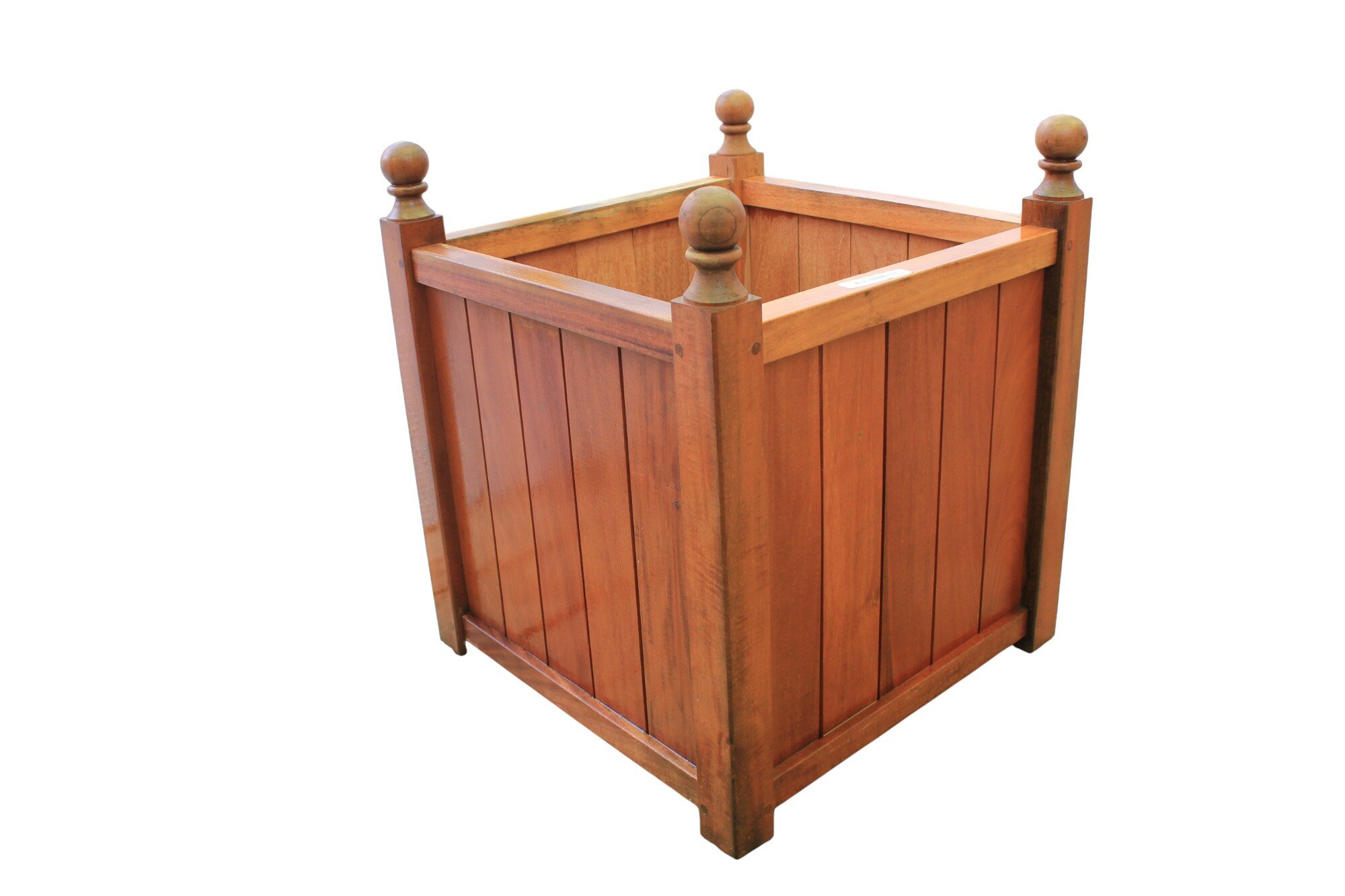 Кашпо Dekker "Оранжерея", из ценных пород деревьев Бангкирай, 45 см х 45 см х 52 см, коричневое