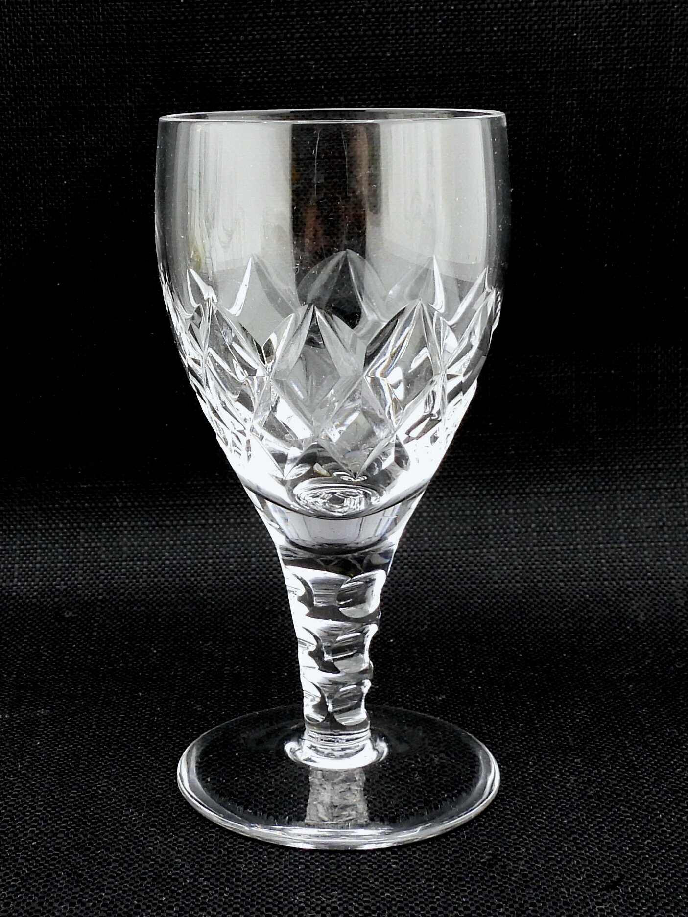 Бокал 11 см высококачественный английский хрусталь алмазная грань середина 20 в