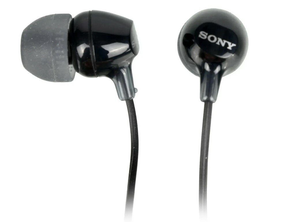 Наушники с микрофоном SONY MDR-EX15AP черный