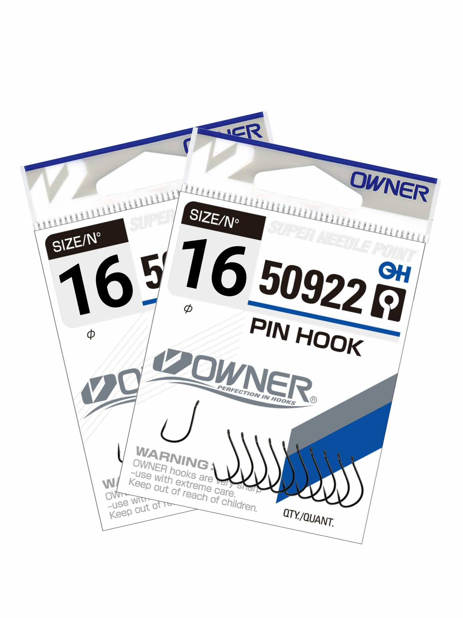 OWNER Крючок Pin Hook BC №16 12шт 2 упаковки