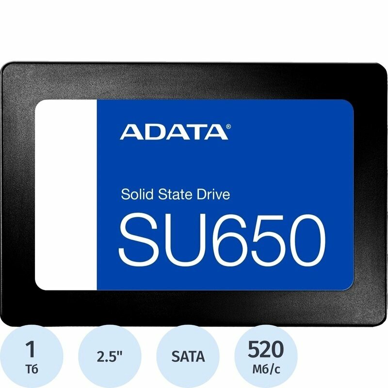SSD накопитель ADATA SU650 1 ТБ (ASU650SS-1TT-R)