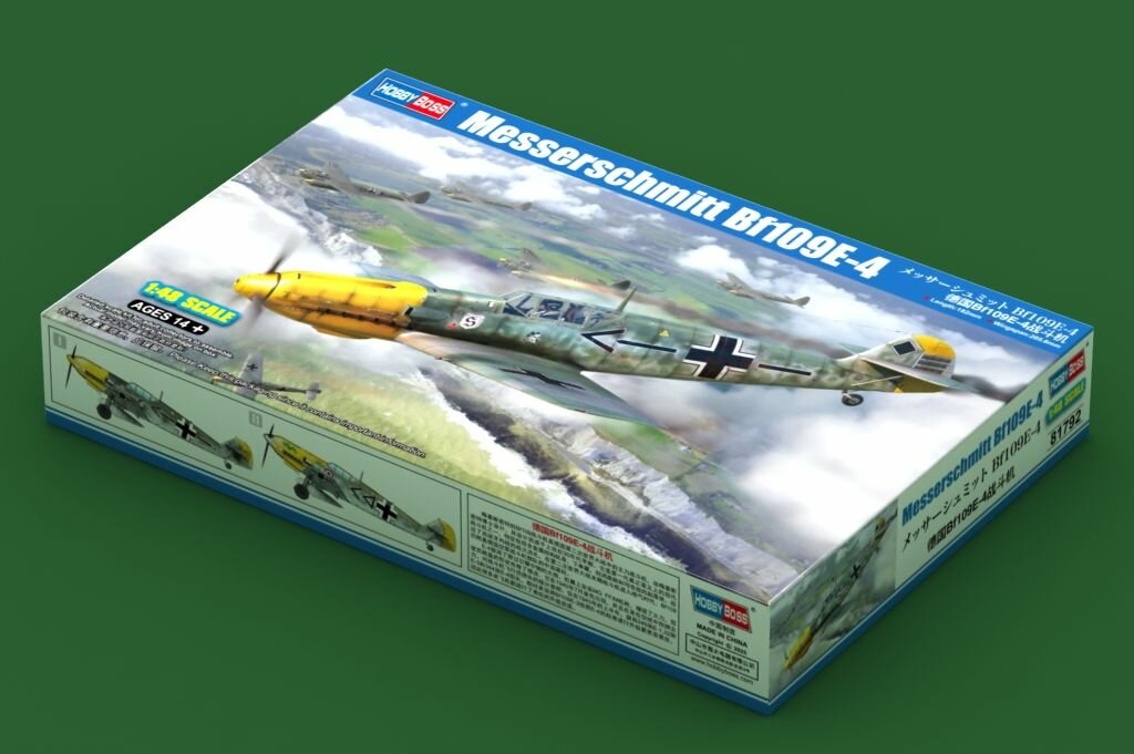 Hobbyboss 81792 1/48 Немецкий Messerschmitt Bf109E-4 Fighter сборная модель самолета