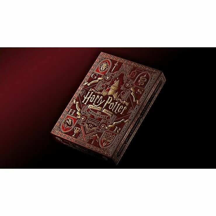 Карты Miniso "Harry Potter Theory11 Deck - Red Gryffindor", 54 карты, красные
