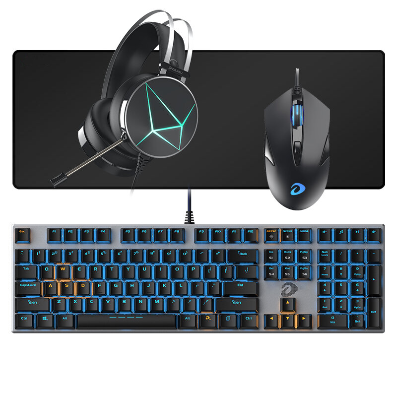 Набор клавиатуры и мыши Dareu Single Keyboard, multicolor