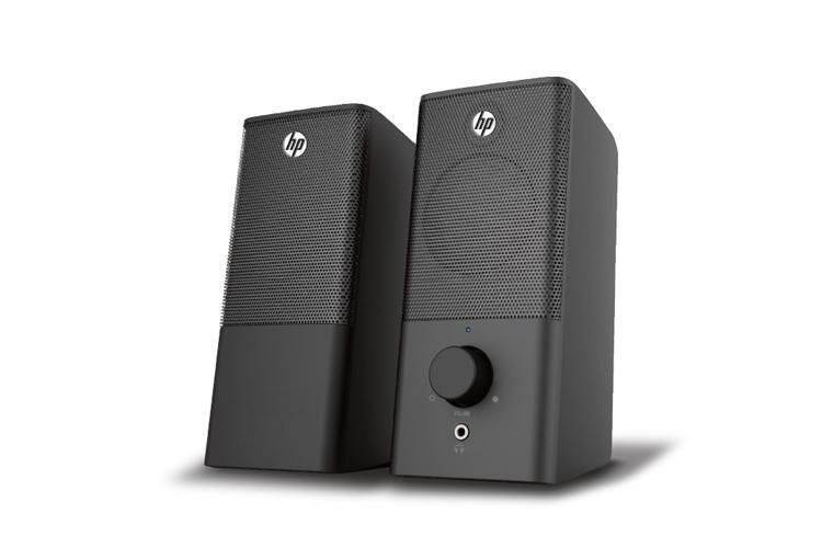 Компьютерные колонки HP черные, стерео, 2.0, 10 Вт, USB, высокая четкость звука