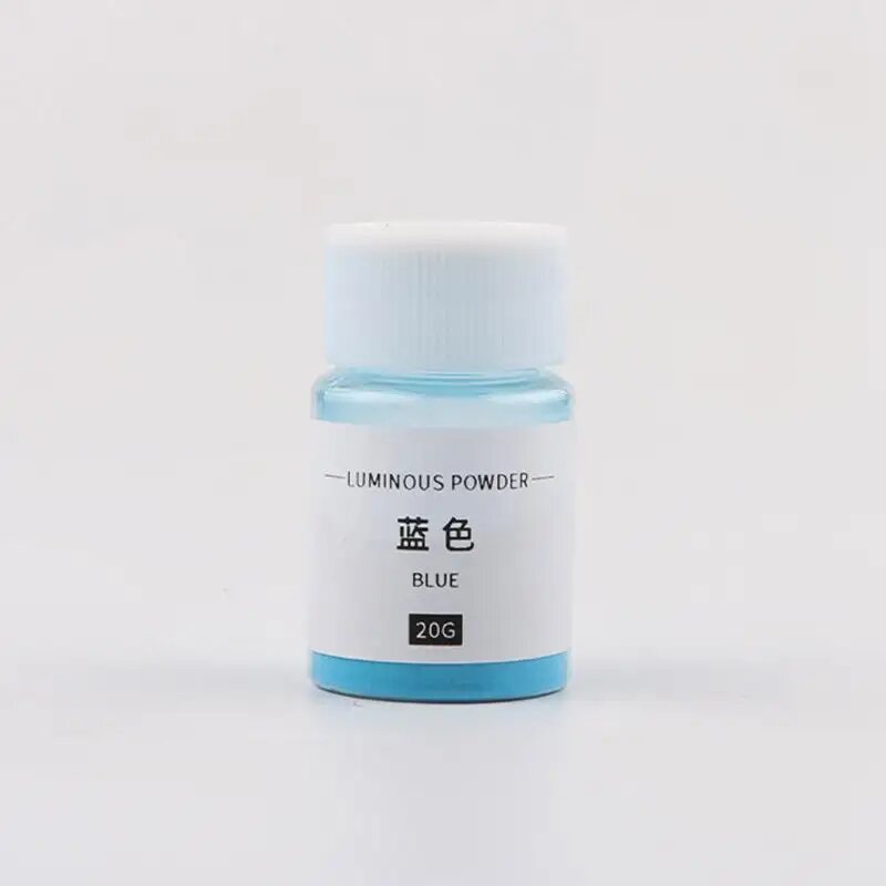 Светящийся В Темноте Порошок В Форме Свечи, 20 Г/флакон, Материал Для Рукоделия «Сделай Сам», Долговечный Флуоресцентный Пигмент
