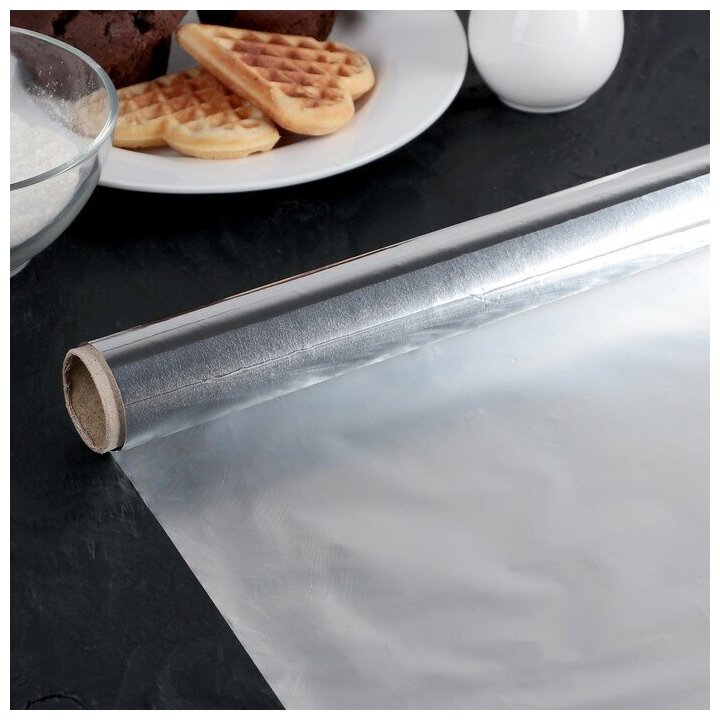 Фольга алюминиевая Gurmanoff, 44 см×10 м, 14 мкм, мягкая упаковка