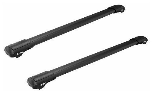Багажник Lux Хантер L54-B на рейлинги для Alfa Romeo 159 Sportwagon универсал 2005-2011 (в форме крыла, черные) Арт. 791927