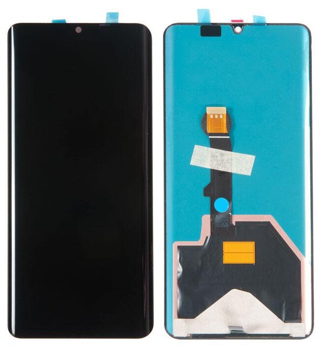 Дисплей (экран) в сборе с тачскрином для Huawei P30 Pro черный (OLED) / 2340x1080