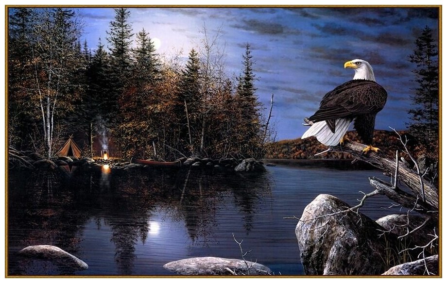 Алмазная мозаика Ночной дозор 50x30 см.