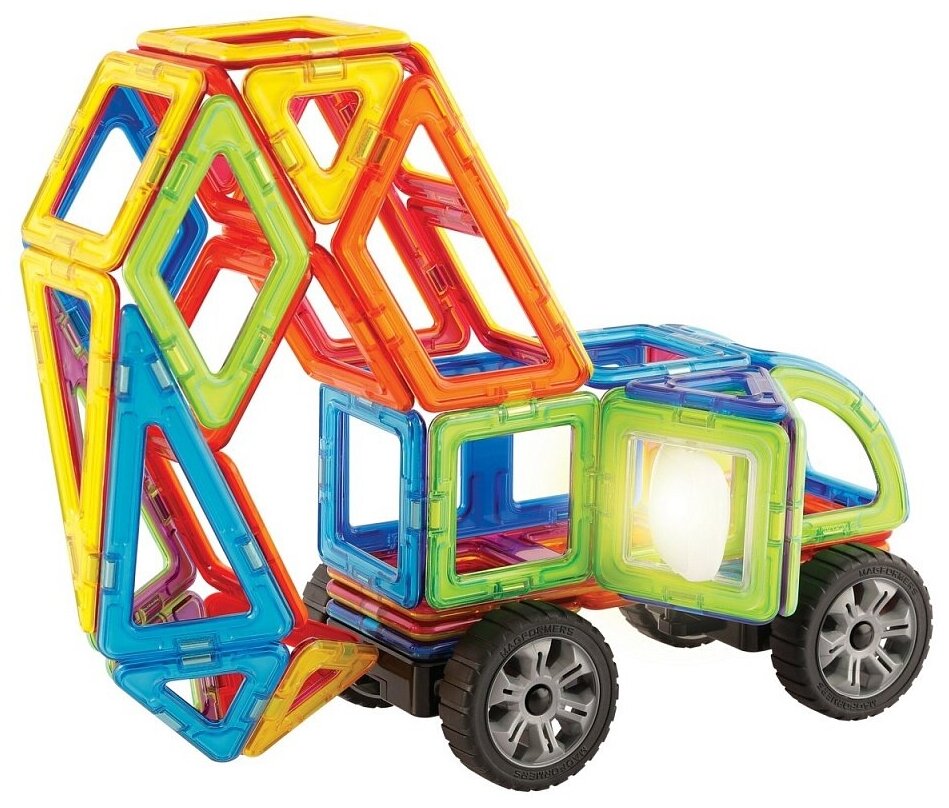 Конструктор MAGFORMERS Hi-Tech 709010 Динамическая вспышка, 54 дет ...