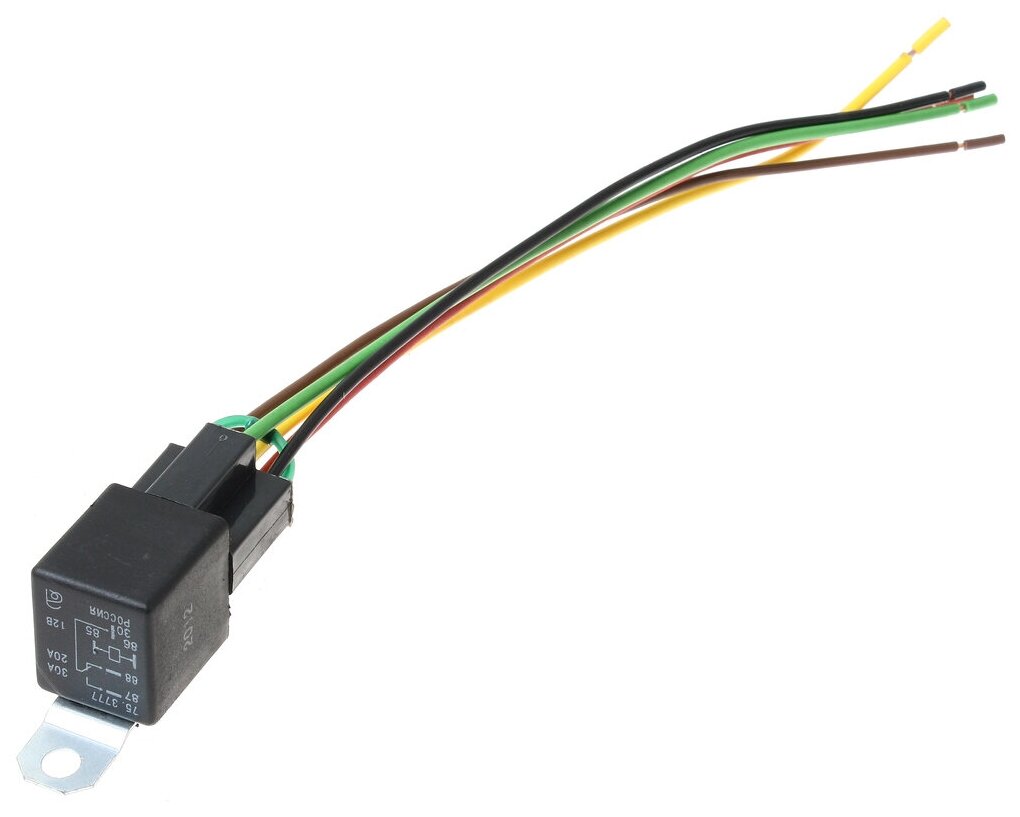 Колодка разъема сигнализации 220мм (реле и диодная защита) с 5-ю проводами аэнк 9016СБ5Р(аз)