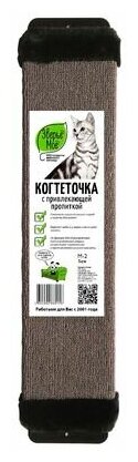 Когтеточка Зверье Мое средняя с мехом с пропиткой ковролиновая для кошек (11 х 60 см)