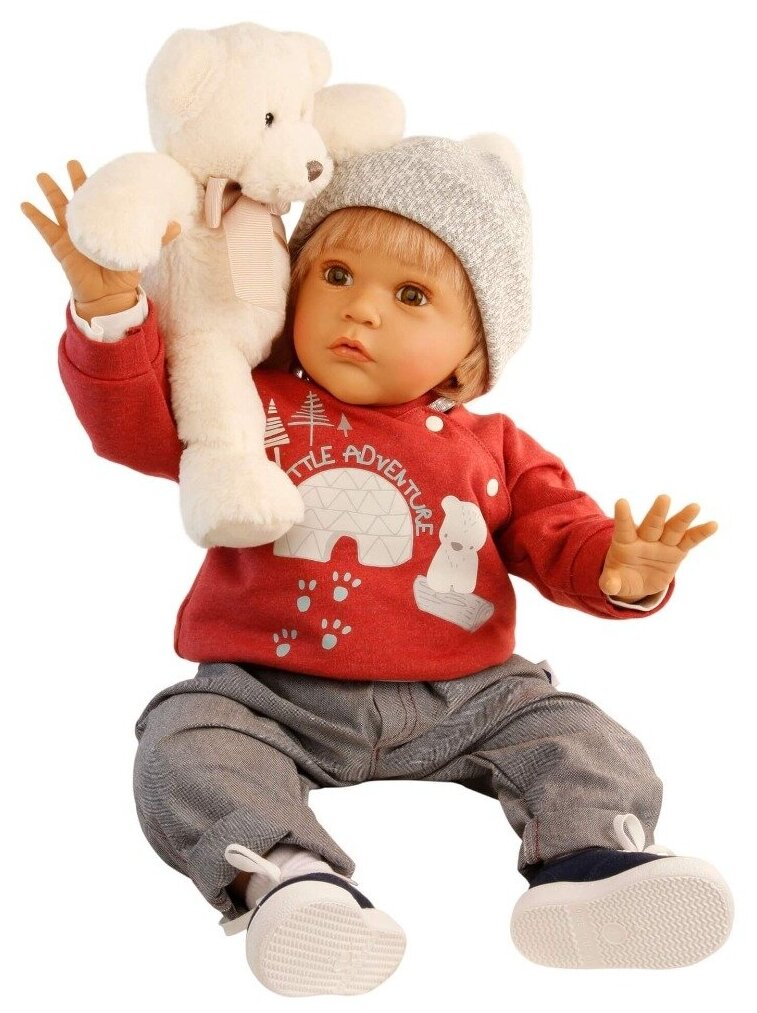 Кукла Schildkrot Aaron von Gudrun Legler (Шильдкрет Аарон с мишкой от Гудрун Леглер)