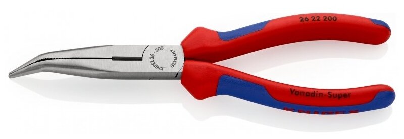 Плоские круглогубцы с режущими кромками KNIPEX KN-2622200
