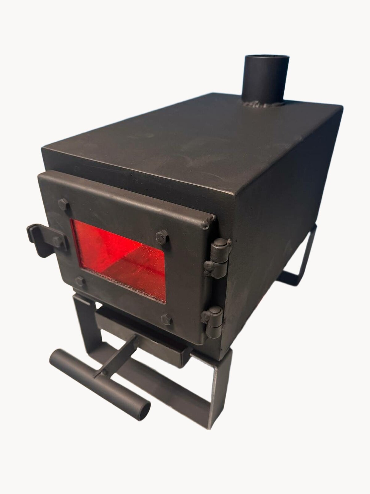 Печь отопительная буржуйка для палатки, 38х22х25 см, сталь 2 мм