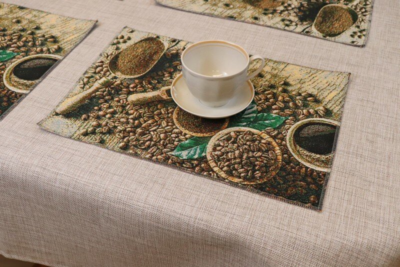 Салфетка гобеленовая "Кофе" 28 х 38 см