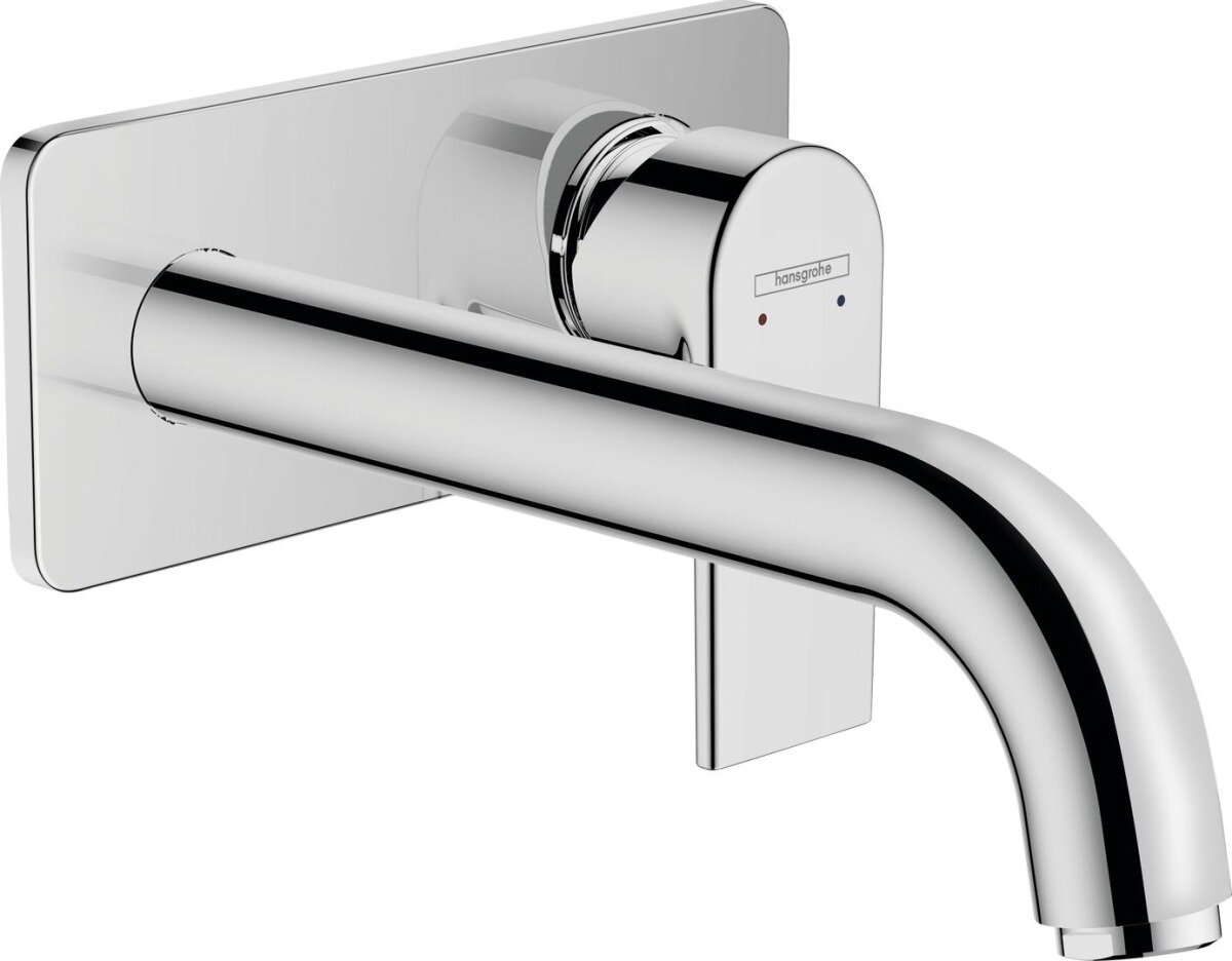 Комплект смеситель для раковины настенный излив и скрытая часть 204 см Hansgrohe Vernis Shape 71578000S хром