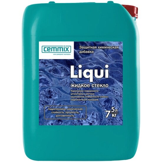 Жидкое стекло Cemmix Liqui, 5 л