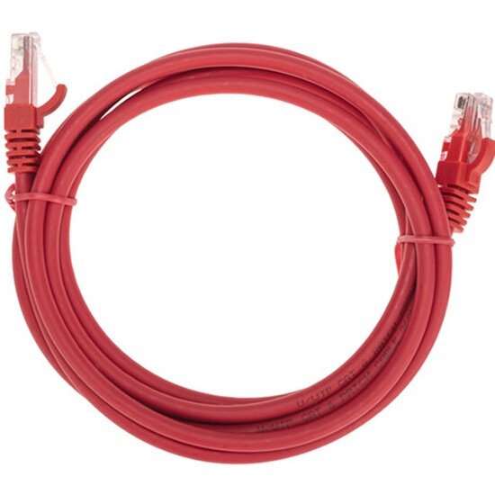 Патч-корд U/UTP Rexant cat 6, медь, LSZH (негорючий), 2 м, RJ45-RJ45, 26AWG, красный