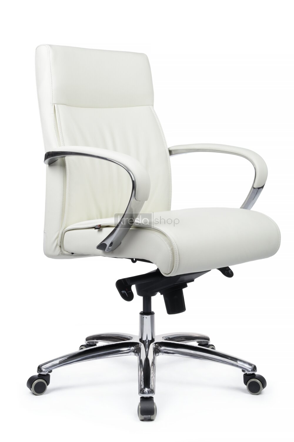Кресло для персонала Riva Design Gaston-M 9264 белая кожа