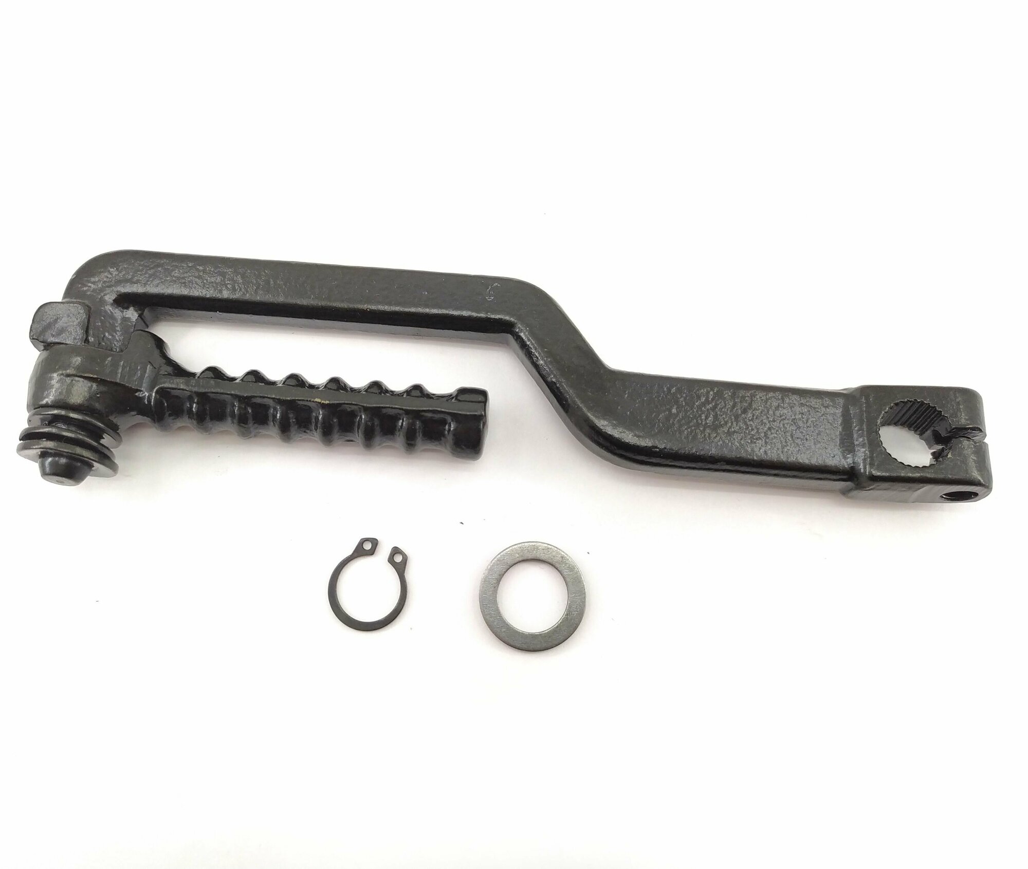 Педаль (лапка, рычаг) кикстартера 139QMB с шайбой и стопором