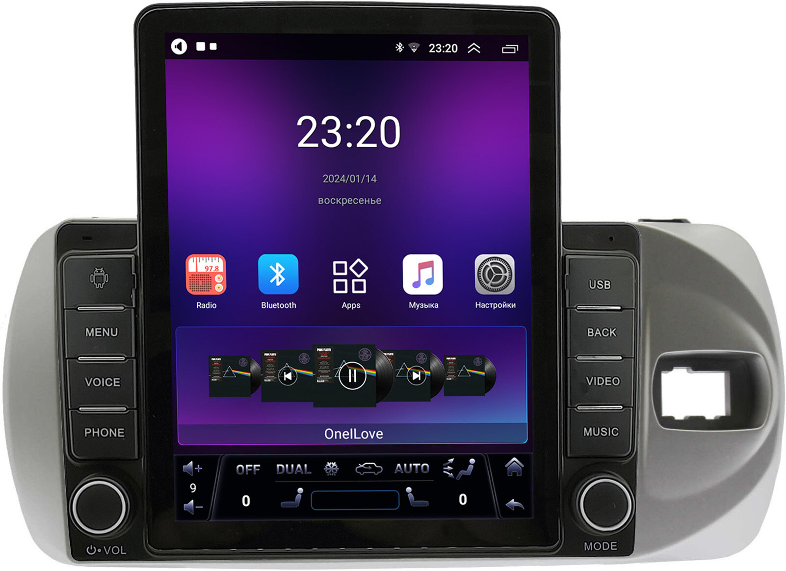 Штатная магнитола Canbox GTR095-9432 для Toyota Vitz 3 (XP130) 2014-2020 на Android 10 (QLed, 4/64, DSP, CarPlay)