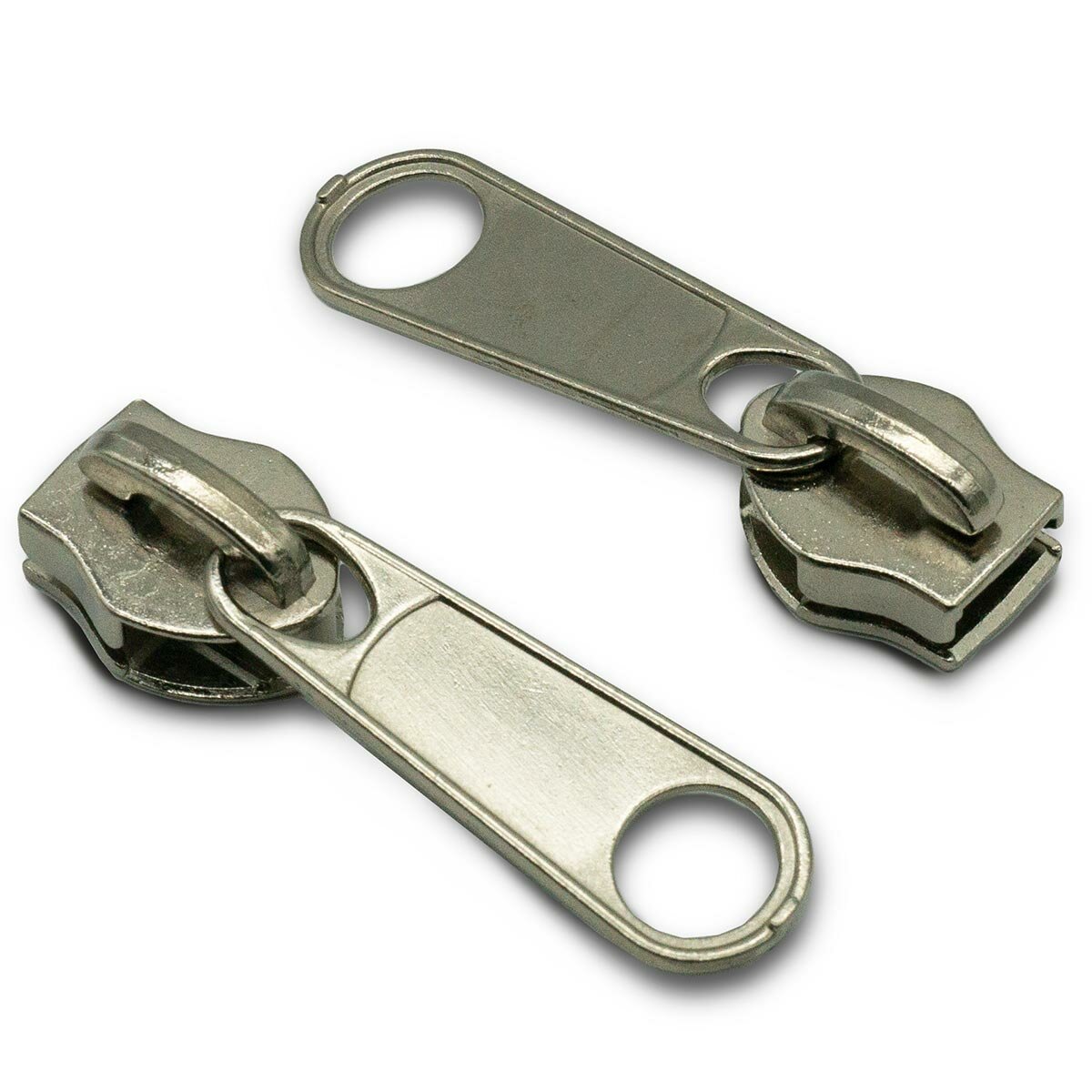 Бегунок для молнии 10 спираль, полуавтомат, Айрис (никель), 20 шт