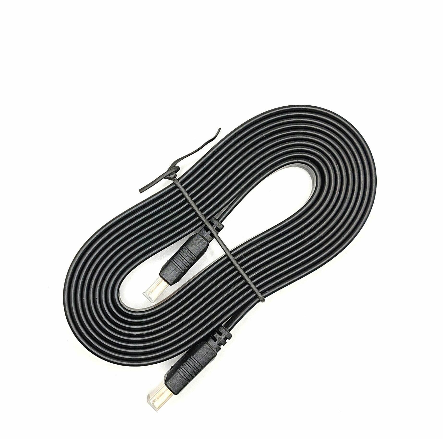 Кабель HDMI SSDCAM FullHD v1.4, плоский, 19 жил, чёрный, 3 м