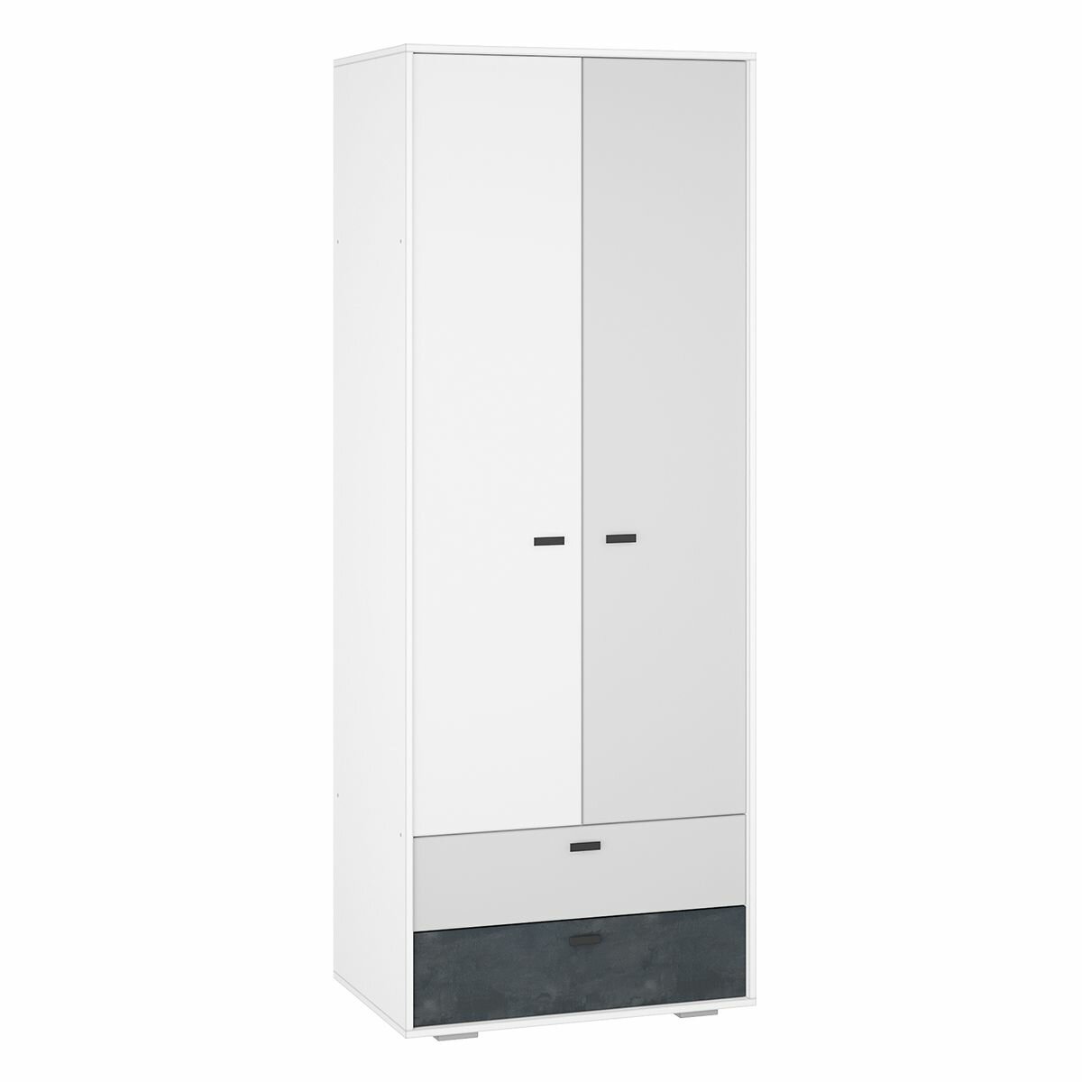 Шкаф для детской Накки ШК2Я-800 белый/серый (Интерьер-Центр)