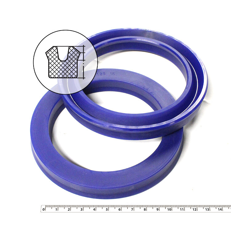 Манжета гидравлическая 95х125х15 (манжета цилиндра 125*95*15) тип UN PU (полиуретан) (упаковка 2 шт.)