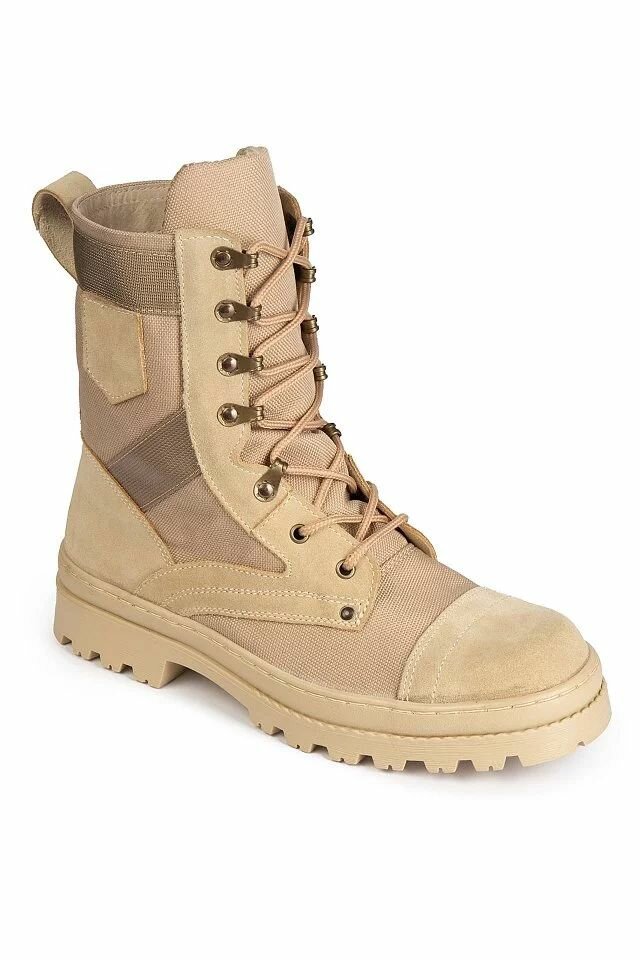 Ботинки рабочие бутекс охранника с высокими берцами комбинированные натуральная бахтармяная кожа/Оксфорд