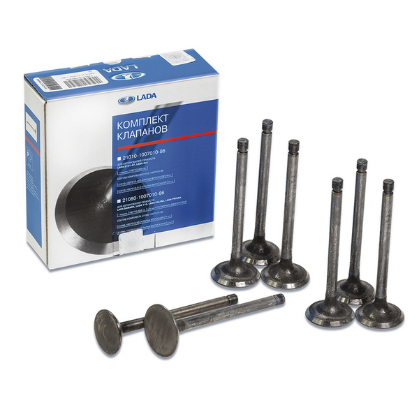 LADA 21080100701086 клапан двигателя (к-кт 8 шт) ваз 2108 впуск / выпуск