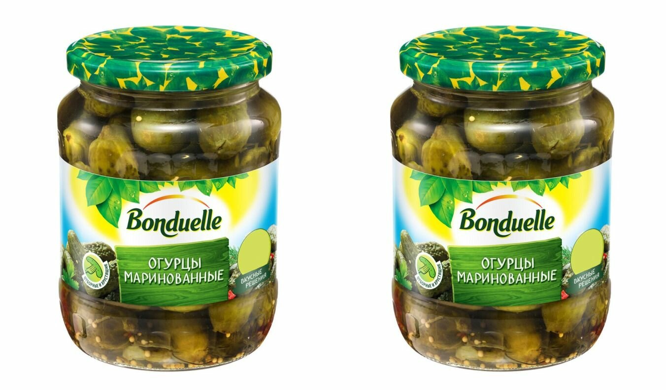 Bonduelle Огурцы маринованные, 680 г, 2 шт